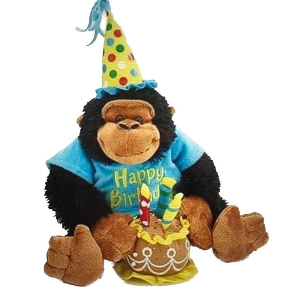 Burton & Burton | Toys | Burton Burton Plush Happy Birthday Chimp Ape ...